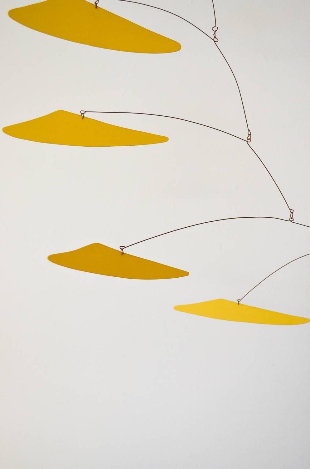 Vintage Yellow Alexander Calder Style Mobile at 1stdibs