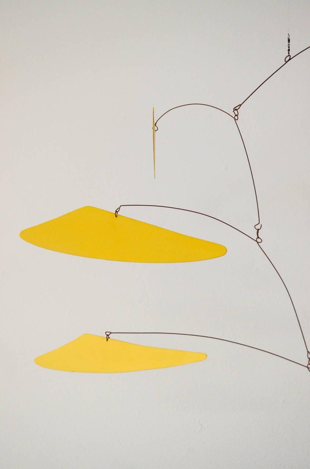 Vintage Yellow Alexander Calder Style Mobile at 1stdibs