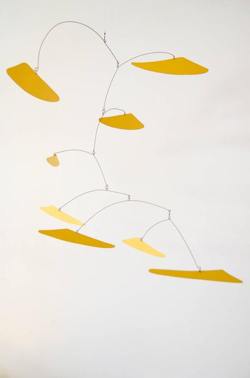 Vintage Yellow Alexander Calder Style Mobile at 1stDibs