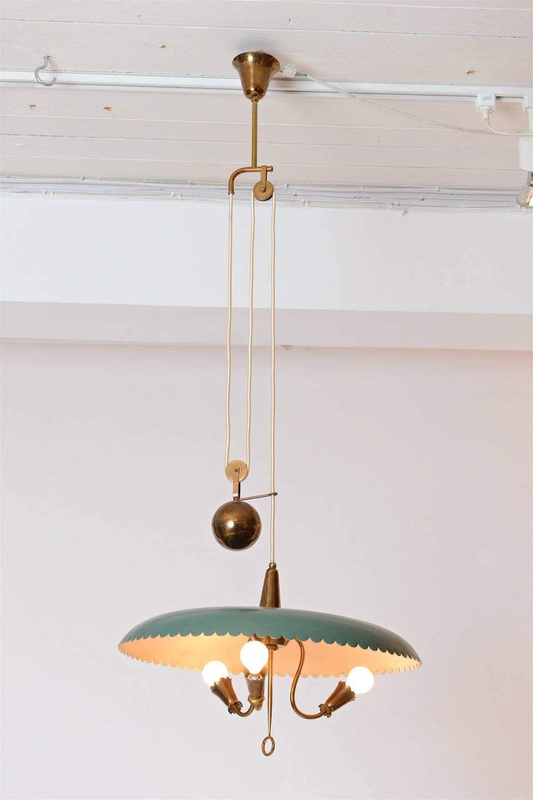 Counterbalance Pendant Light, circa 1950 at 1stDibs