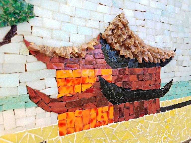 Large Mid-Century Mosaic Art of Mt. Fuji, Japan at 1stDibs | japanese ...