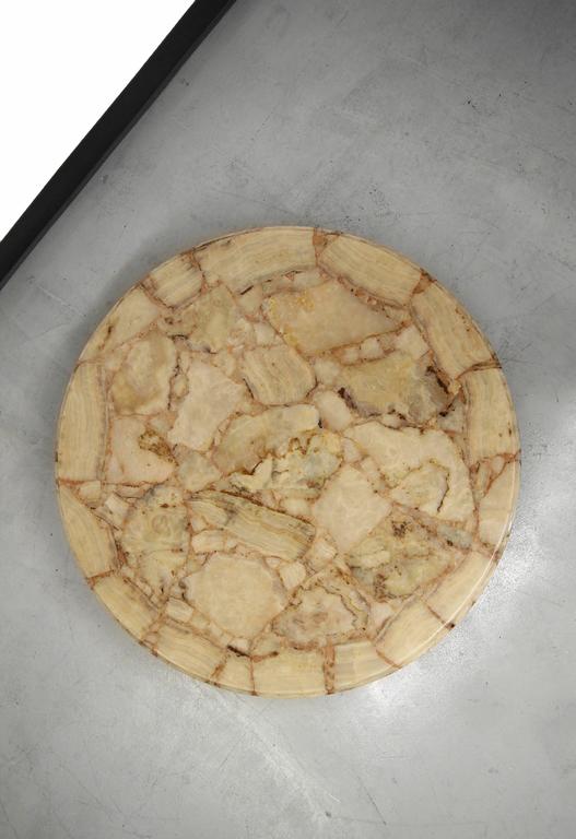 Brass and Onyx Coffee Table by Muller Onyx of Mexico For Sale at ...