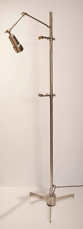 Arredoluce style vintage Chrome Easel Lamp at 1stDibs
