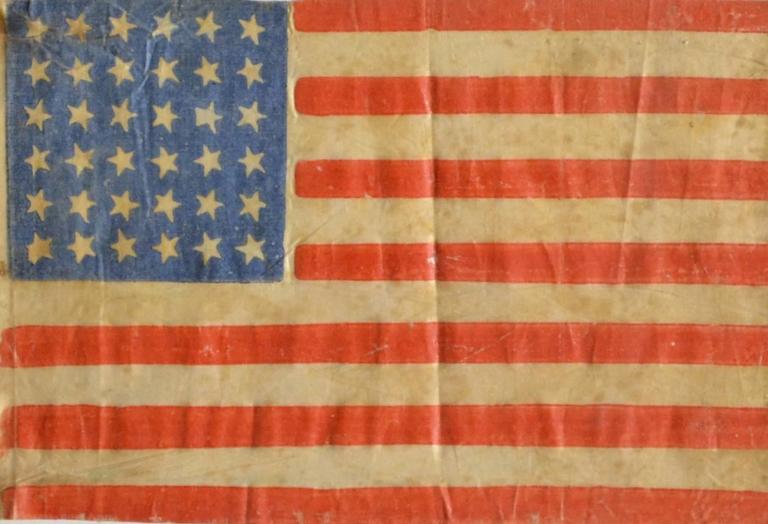 Antique 36 Star Flag, circa 1864 For Sale at 1stDibs