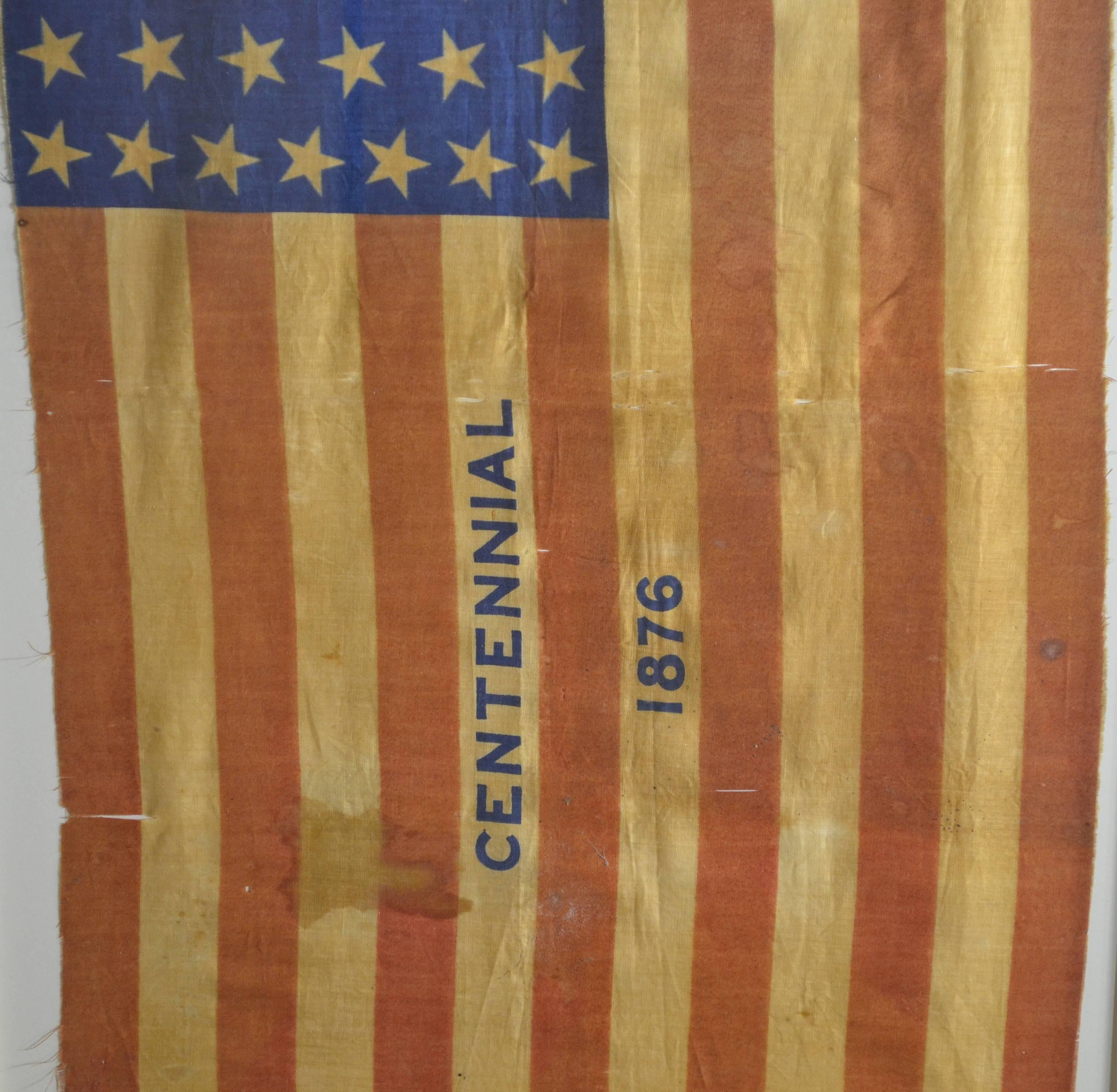 38 Star Centennial Flag, 1876 at 1stDibs
