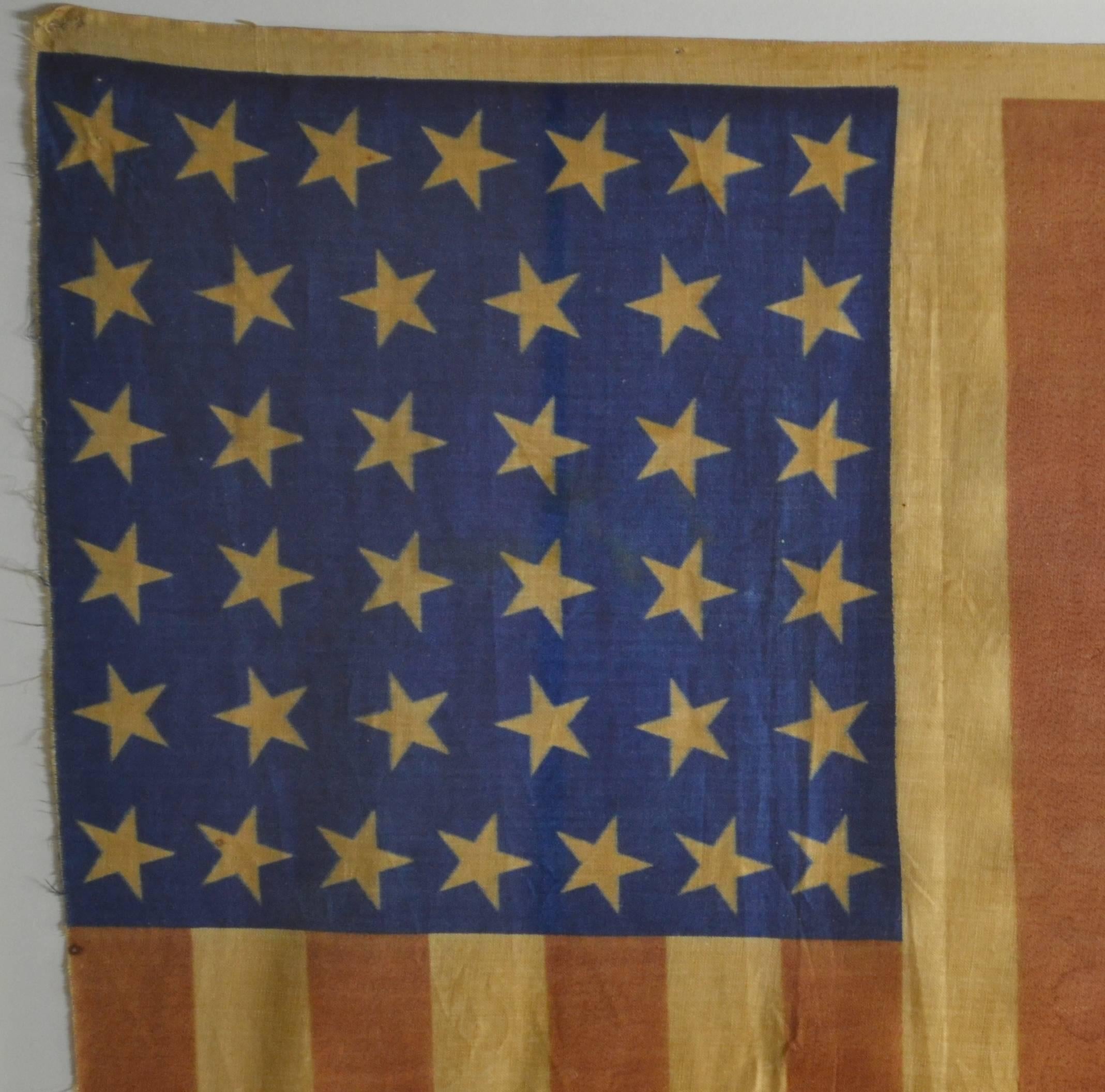 38 Star Centennial Flag, 1876 at 1stDibs