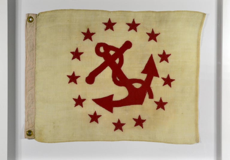 Vintage Commodore Flag, Yacht Club For Sale at 1stDibs