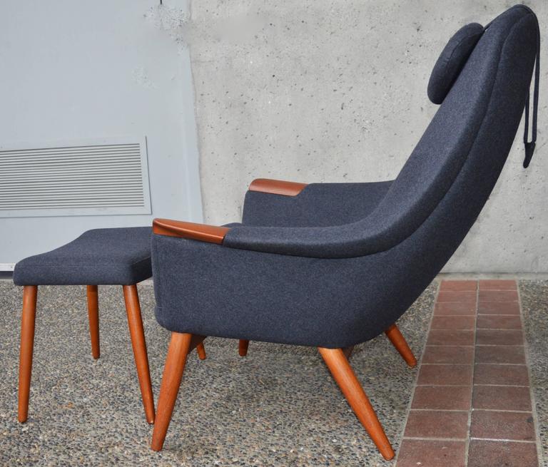 Restored Ingmar Relling Sculptural Lounge Chair and Ottoman for ...