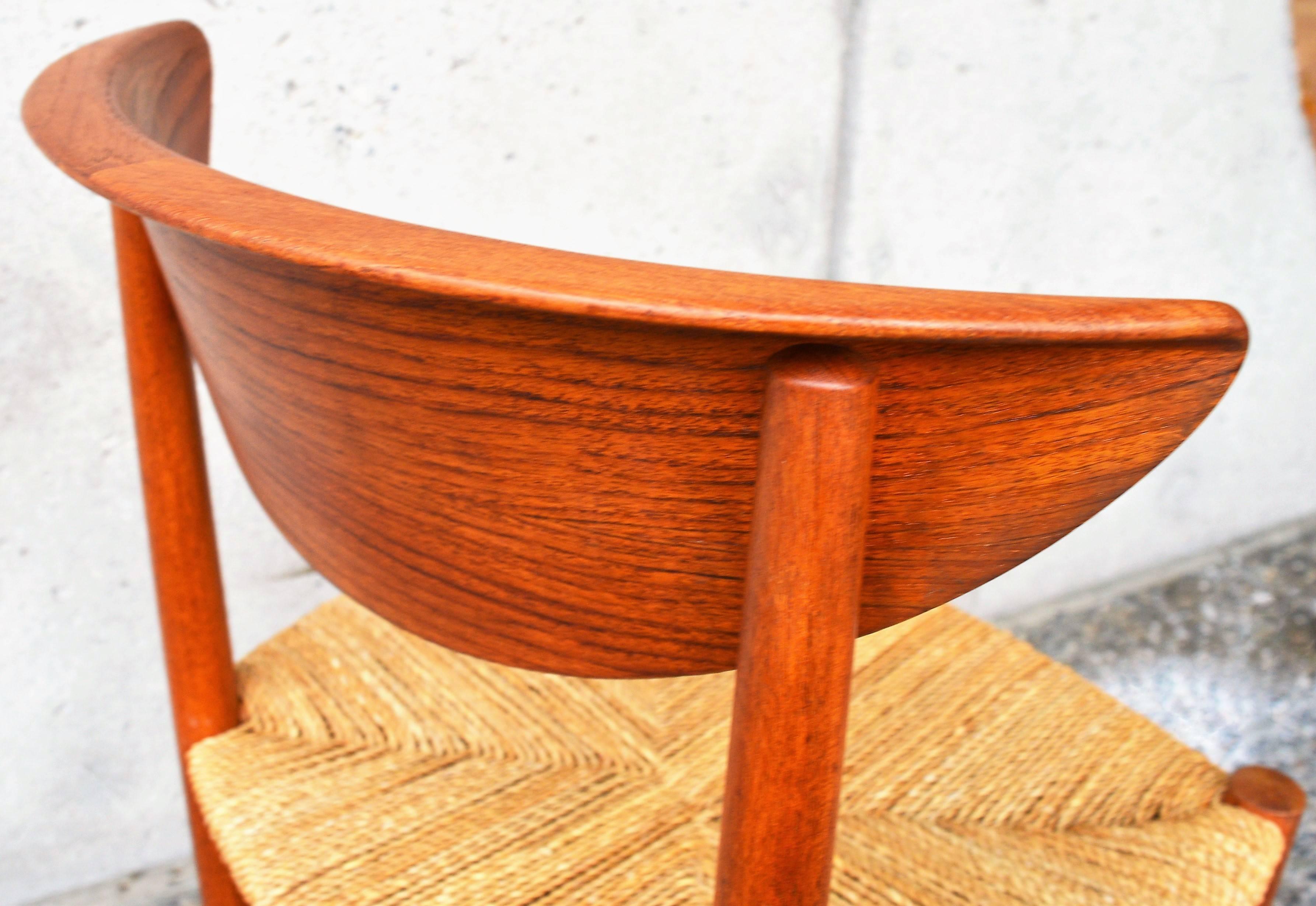 Set of Six Teak Hvidt and Mølgaard Model 316 Dining Chairs with ...