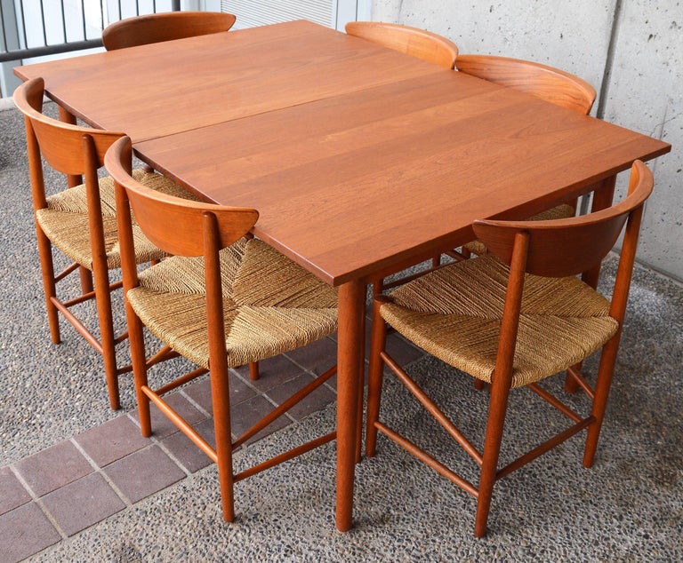 Set of Six Teak Hvidt and Mølgaard Model 316 Dining Chairs with ...