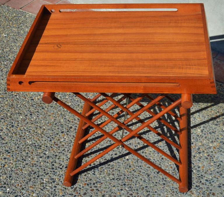 Danish Teak Folding Table For Sale at 1stdibs