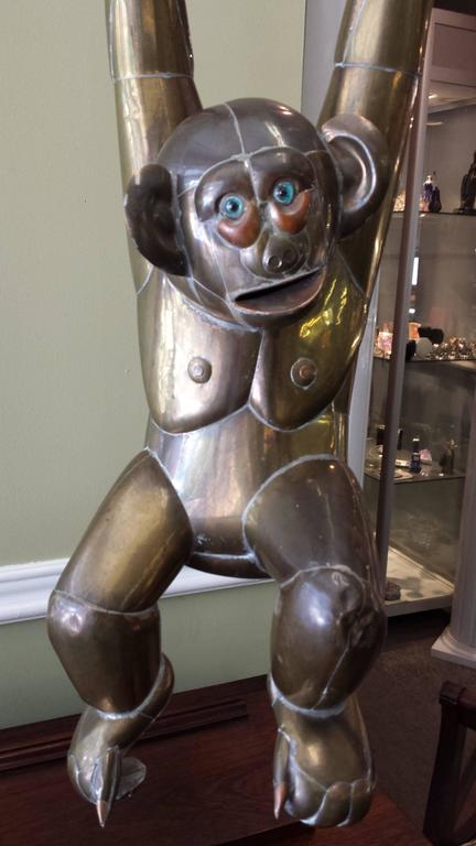 Large Brass and Copper Monkey by Sergio Bustamante, 1960s at 1stDibs ...