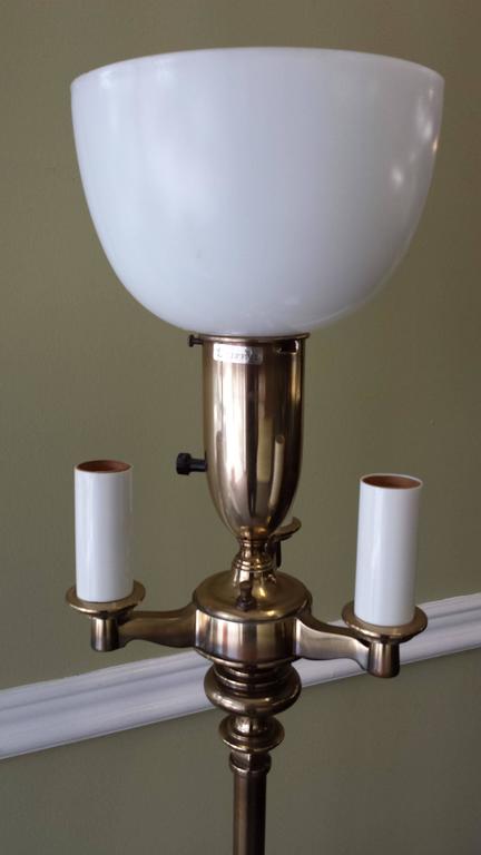 Stiffel Tri-Light Floor Lamp, Hexagon Base and Finished in Antiqued ...