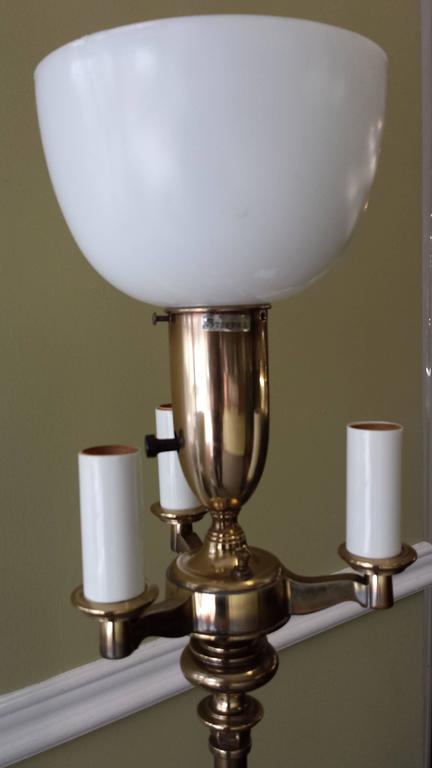 Stiffel Tri-Light Floor Lamp, Hexagon Base and Finished in Antiqued ...