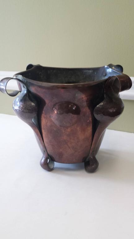 British Arts and Crafts Hand-Wrought Copper Jardinière by William ...