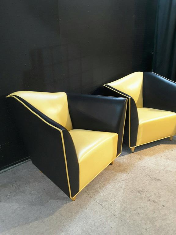 Pair of Lounge/Club Chairs, By The Bright Chair Company, New York at ...