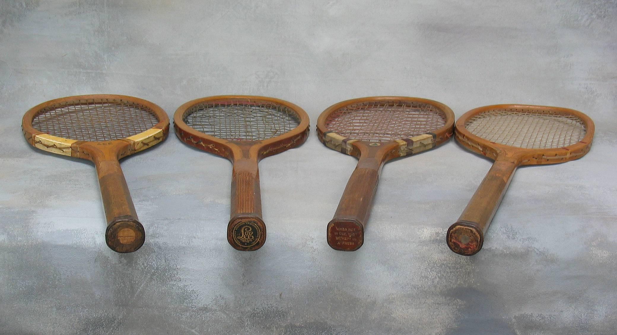 Lot of Four Antique and Vintage Tennis Rackets, All Circa 1920s at ...