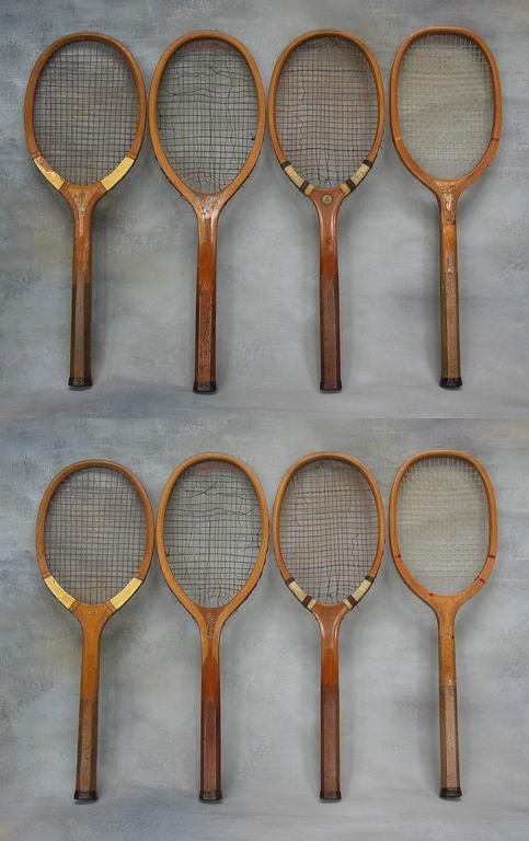 Lot of Four Antique and Vintage Tennis Rackets, All Circa 1920s at 1stDibs