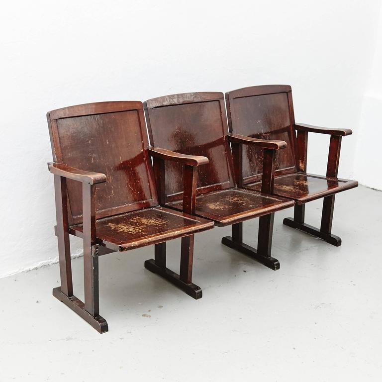 Theater Bench, circa 1920 For Sale at 1stDibs
