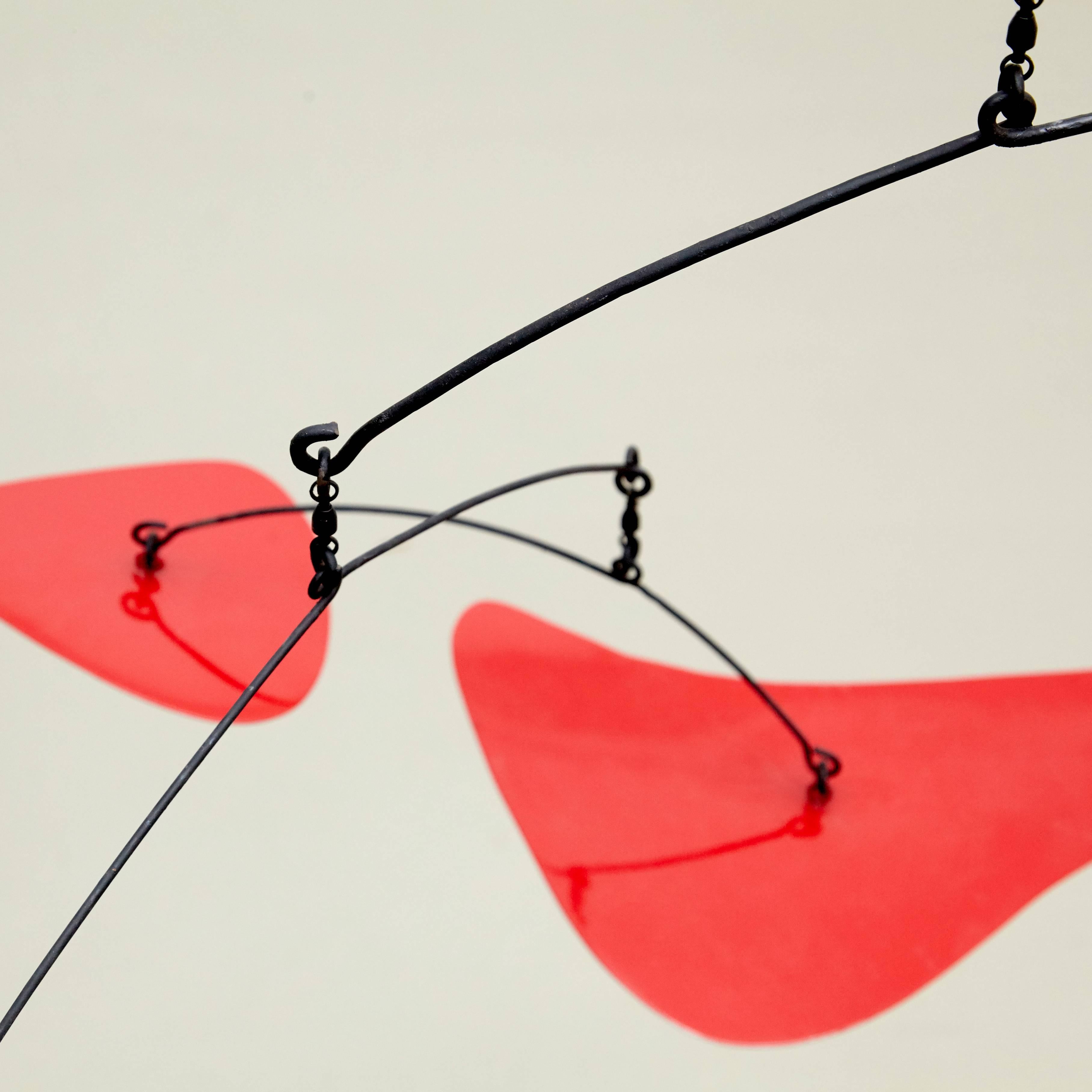 Hanging Sculpture Red at 1stDibs