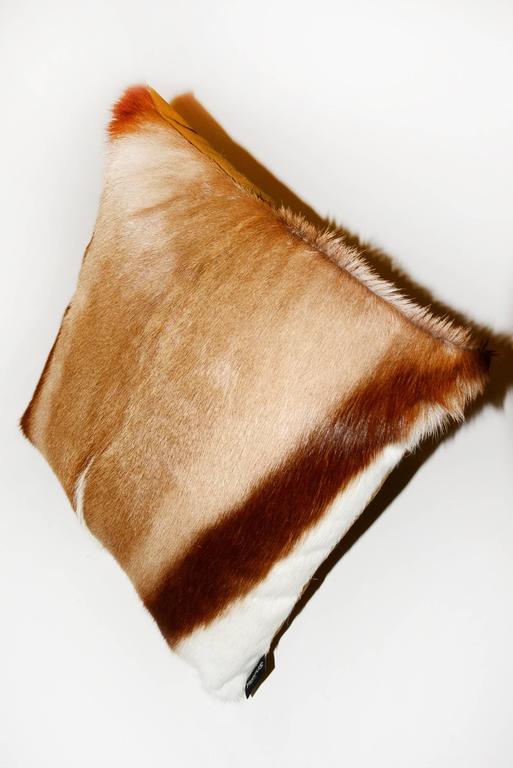 Springbok Cushion, Real Fur For Sale at 1stDibs | springbok fur