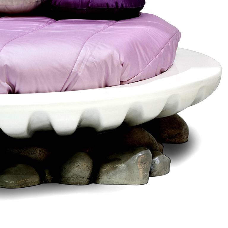 Shell Bed for Little Girl Bedroom Nacre Painted For Sale at 1stDibs