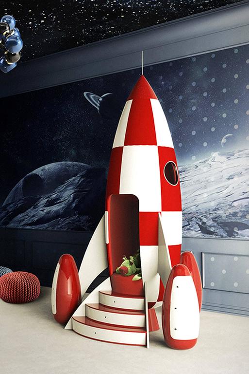 Children Rocket Chair in Fiber Glass and Wood at 1stDibs | rocket ...