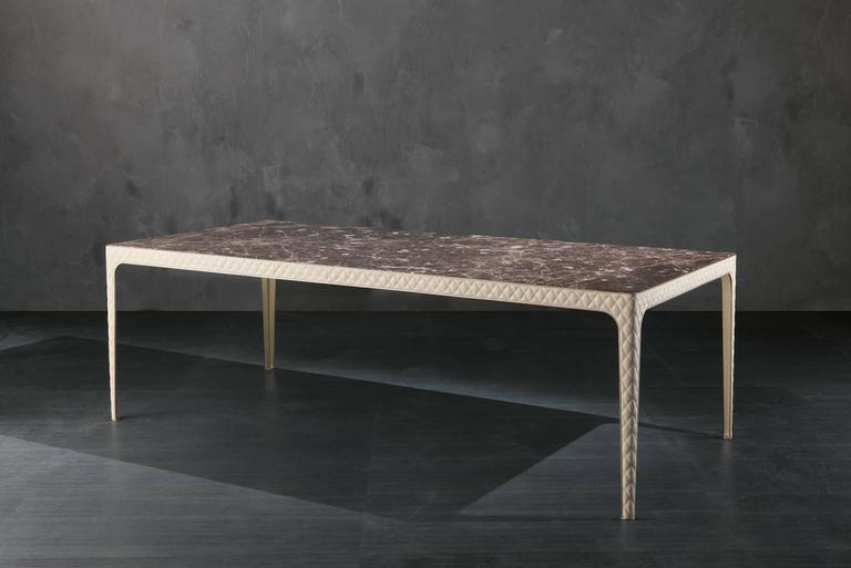 Shadow Table Genuine Leather and Stainless Steel Structure For Sale at ...