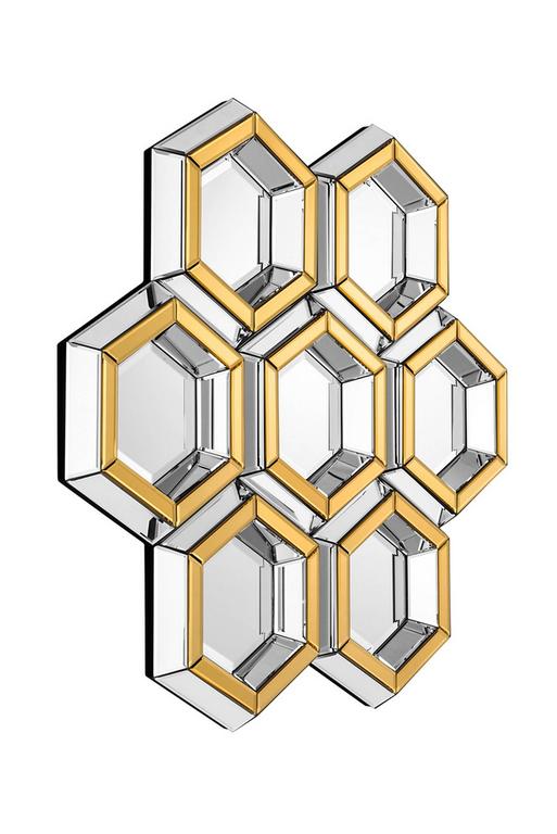 Honeycomb Mirror Made of Beveled Multifacet Mirror and Gold Mirror ...