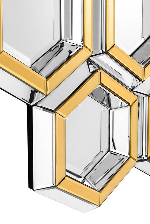Honeycomb Mirror Made of Beveled Multifacet Mirror and Gold Mirror ...