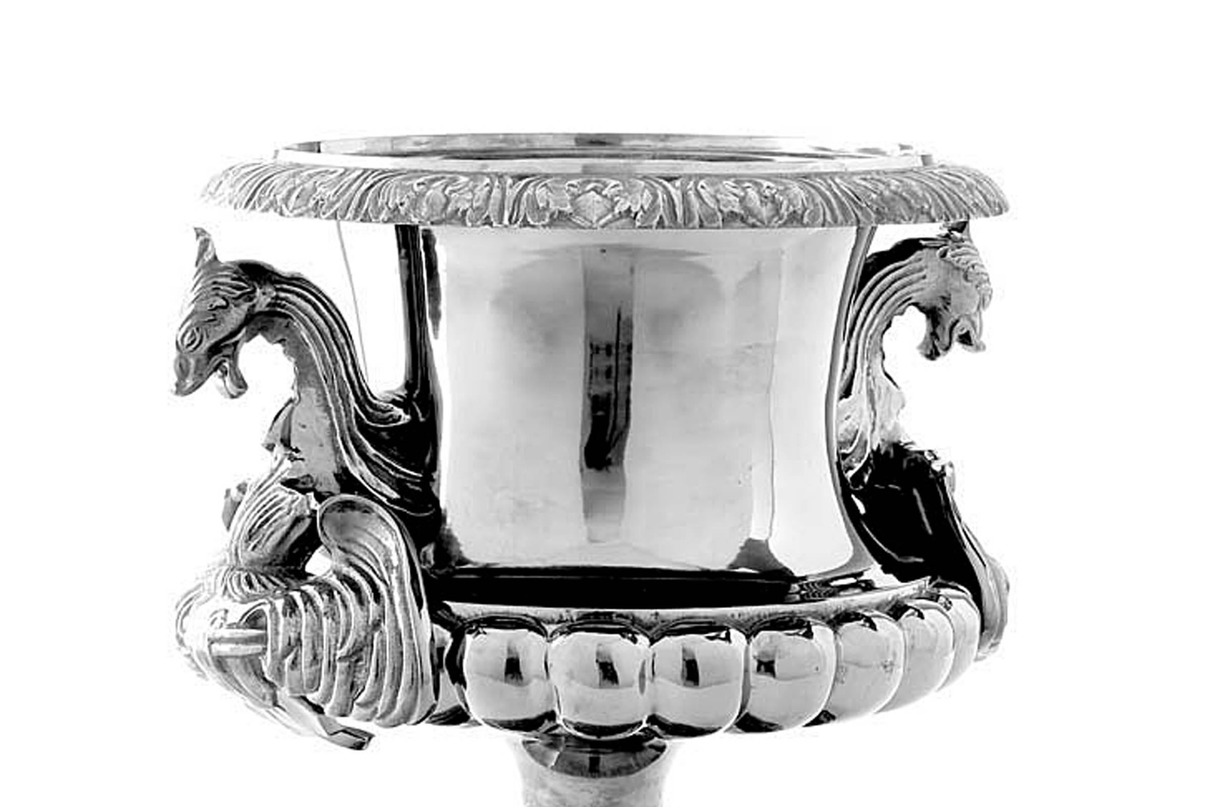 Victoria Vase in Antique Silver Plated Finish at 1stDibs