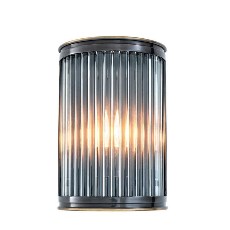 Corridor Wall Lamp in Gunmetal Finish or in Stainless Steel For Sale at ...