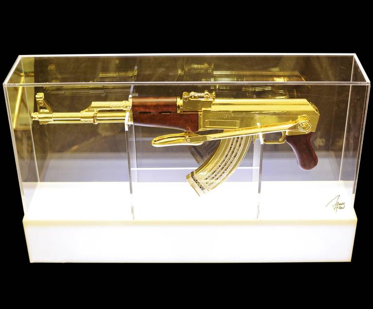 Gold And Diamond Ak 47