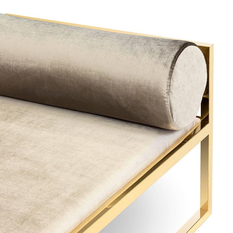Grand Avenue Daybed in Gold Finish at 1stDibs