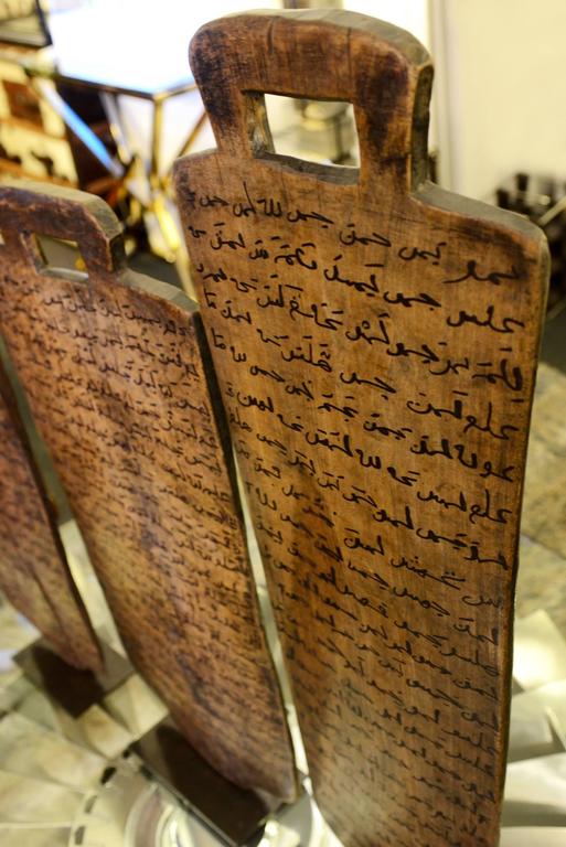 Koranic Tablets Set of Three Sculpture from Ethiopia at 1stDibs