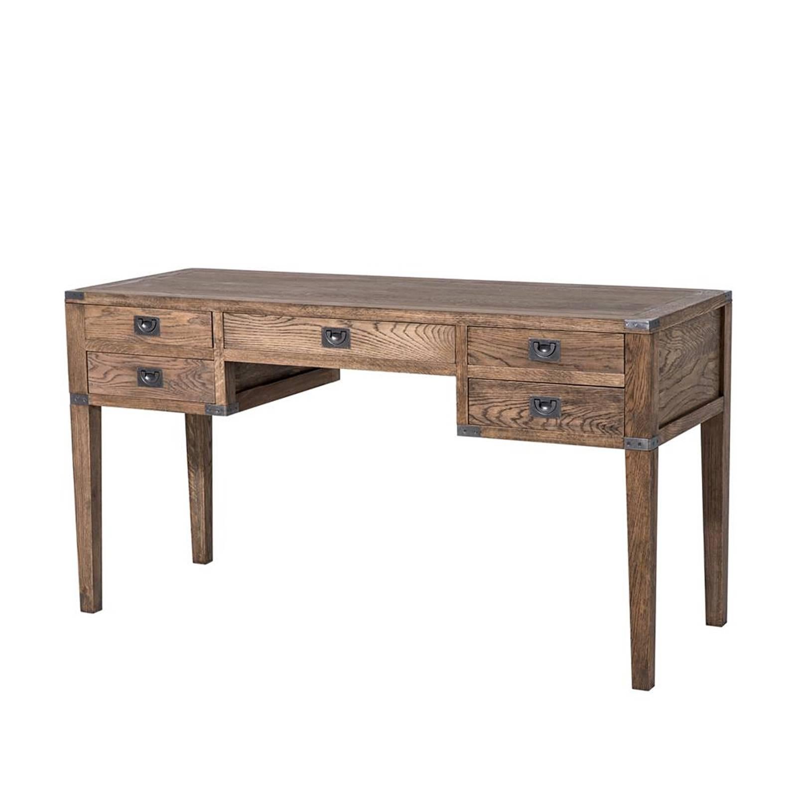 GI Desk in Oak Smoked Finish or Black or Antique Oak Finish For Sale at ...