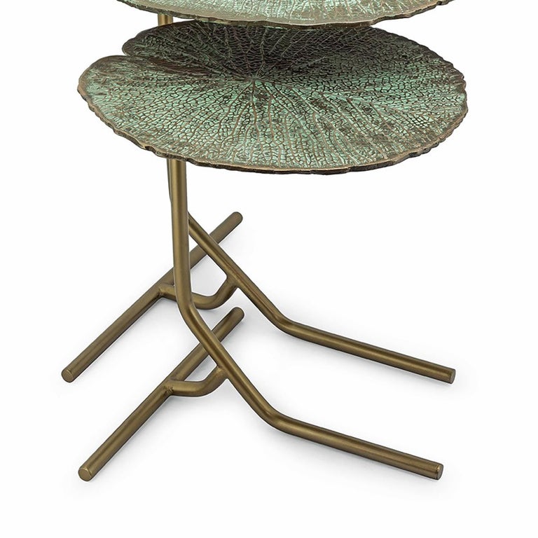 Lotus Leaves Side Table Set of Two at 1stDibs | lotus side table, set ...