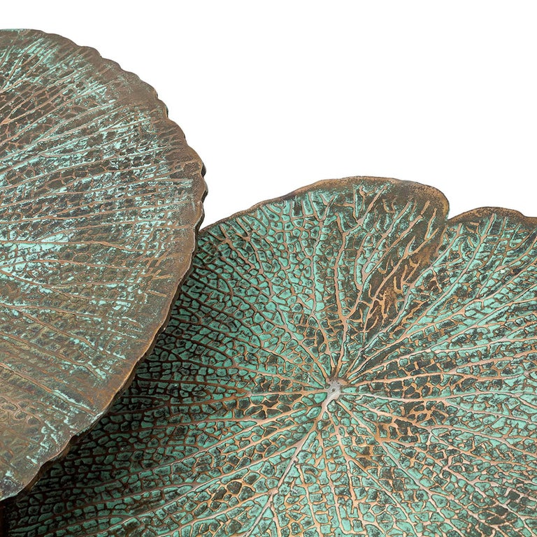 Lotus Leaves Side Table Set of Two at 1stDibs | lotus side table, set ...