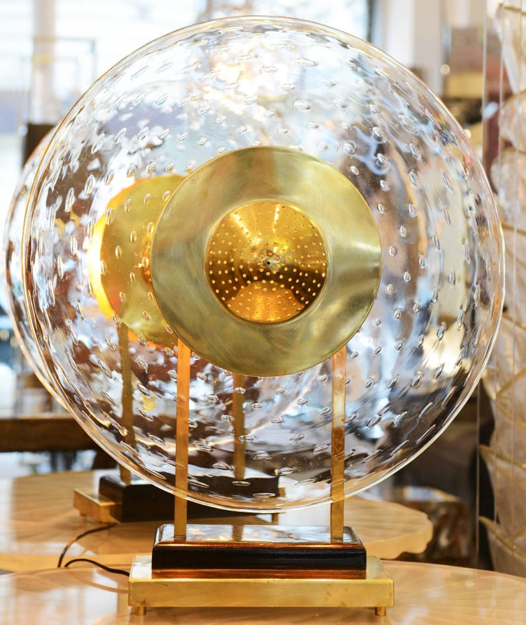 Discus Table Lamp in Murano Glass at 1stDibs