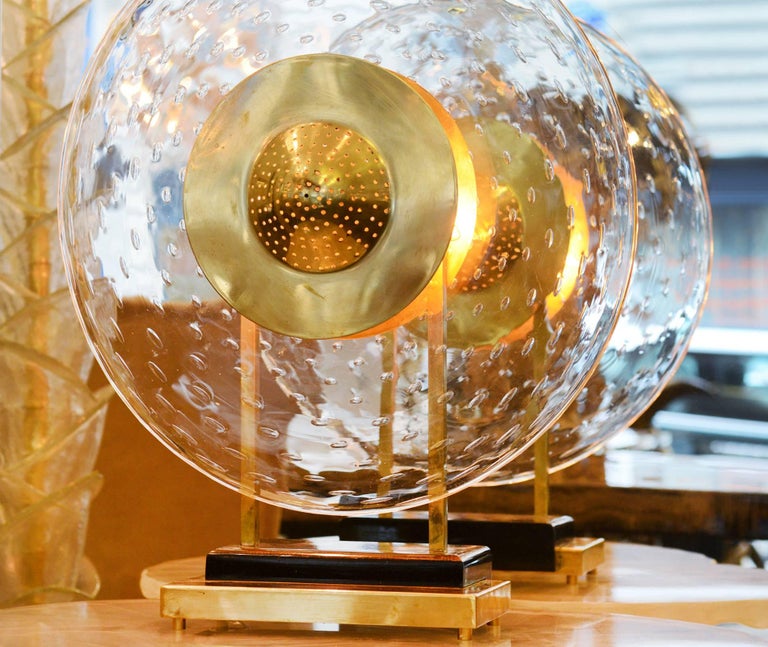 Discus Table Lamp in Murano Glass at 1stDibs