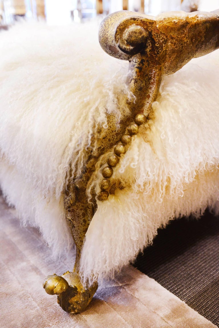 Pure Lamb Daybed in Mongolia Lamb Wool For Sale at 1stDibs