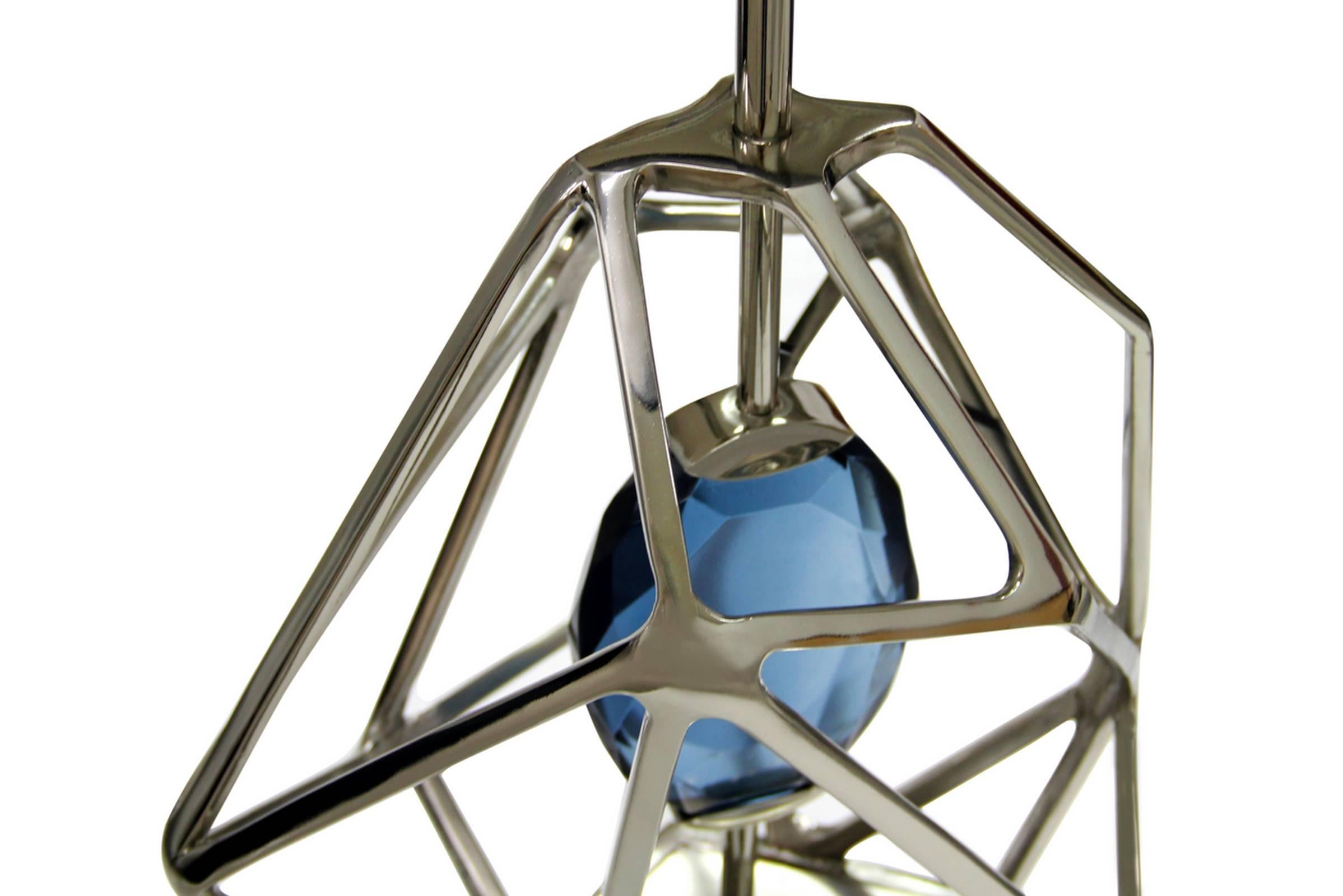 Table Lamp Jewelry in Polished Brass or Stainless Steel with Jewelry ...
