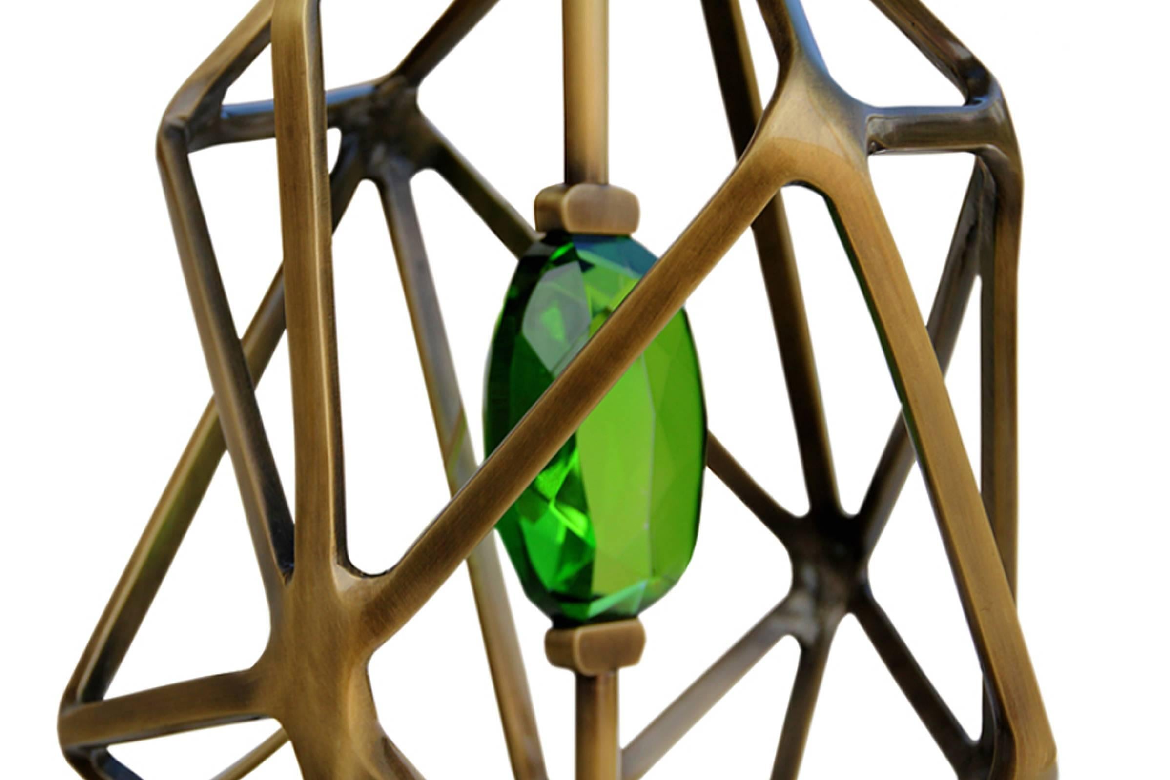 Table Lamp Jewelry in Polished Brass or Stainless Steel with Jewelry ...