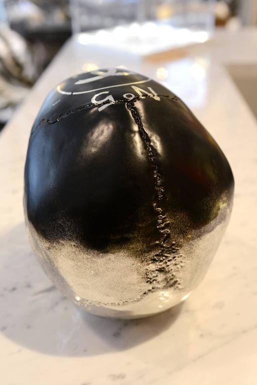 Skull Chanel in Polished Chrome under Plexiglass Led Box Limited ...