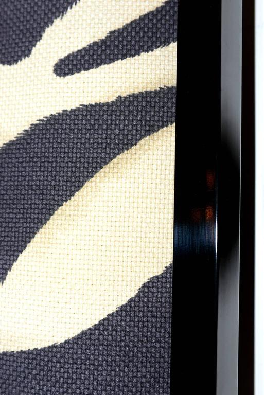 Zebra Black and White Frame Mirror at 1stDibs | zebra mirror, zebra ...