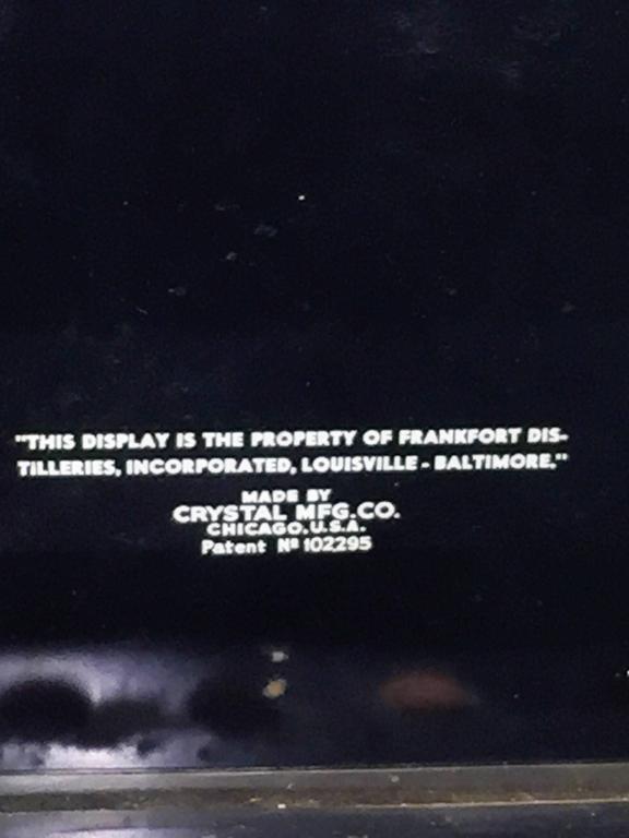 Lovely Illuminated Art Deco Four Roses Advertising Clock For Sale at ...