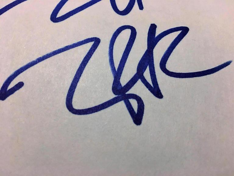 Peace 2 U Tupac Shakur Autographed Card at 1stDibs