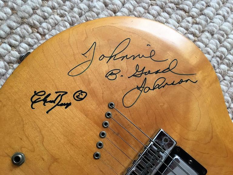 Amazing Circa 1967 Gibson Chuck Berry Autographed Guitar For Sale at ...