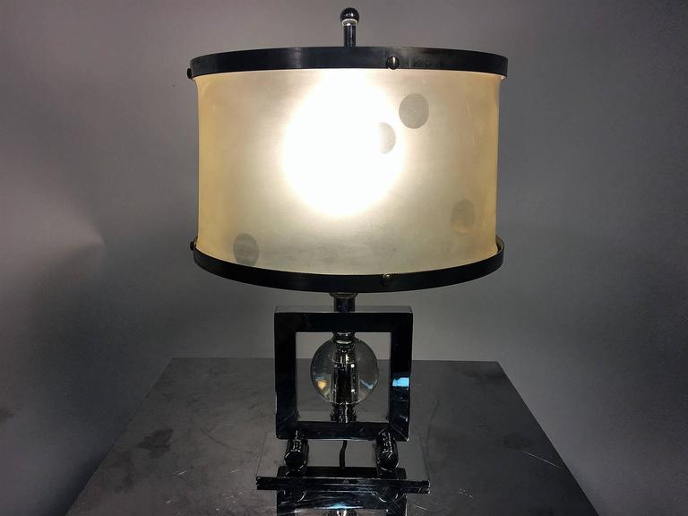 Rare Striking Art Deco Gilbert Rohde Lamp For Sale at 1stDibs