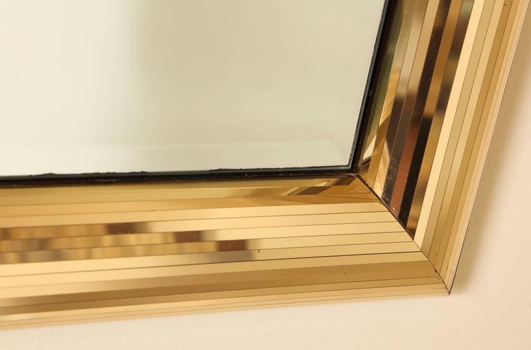 Disco Ball Gold Square Mirror Frame at 1stDibs